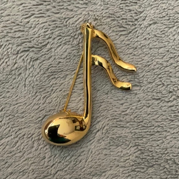 Jewelry | Vintage Music Note Pin | Poshmark